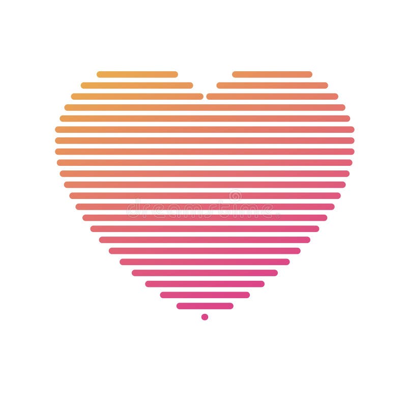 Creative Heart Symbol. Vector Illustration Stock Vector - Illustration ...