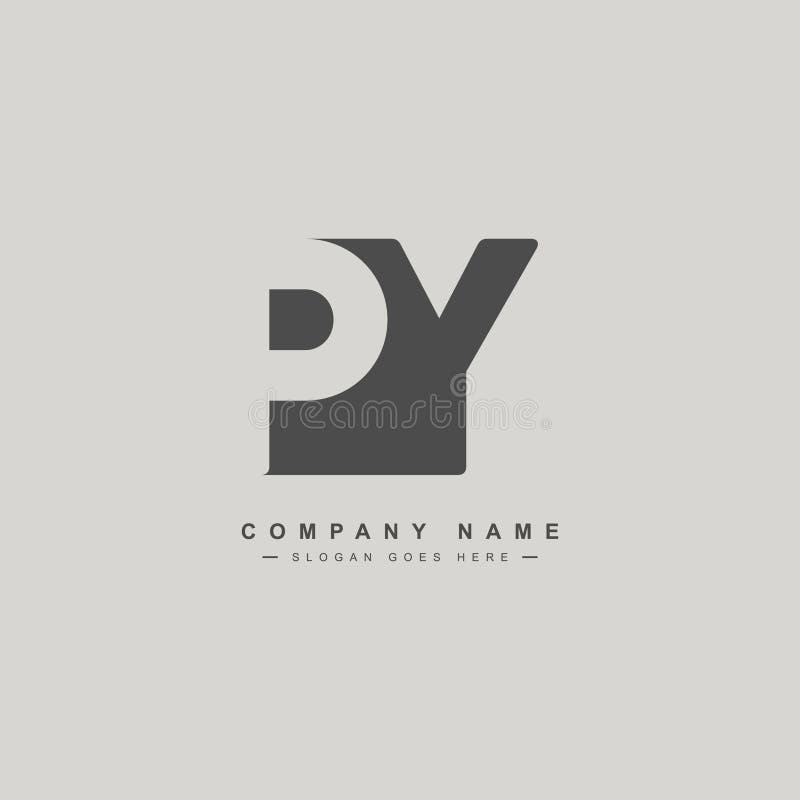 Initial Letter PY Logo - Minimal Business Logo Stock Vector ...
