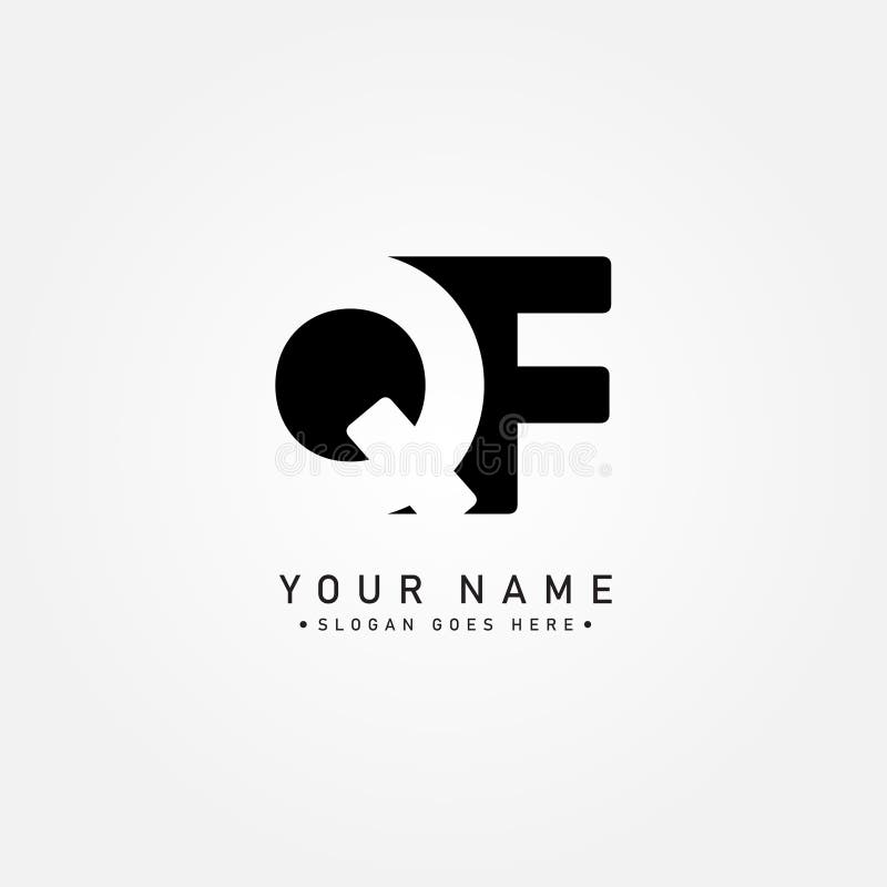 Initial Letter QF Logo - Simple Business Logo Stock Vector ...