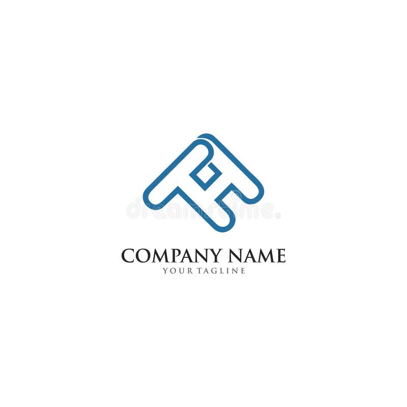 The Concept of a Simple Logo with the Initials T and H Stock Vector ...