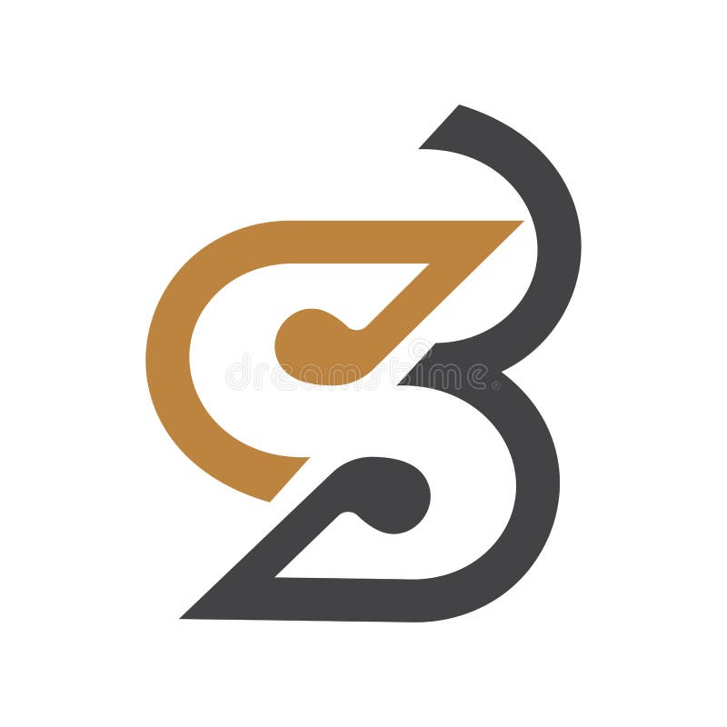 SB, BS, S and B Abstract Initial Monogram Letter Alphabet Logo Design ...