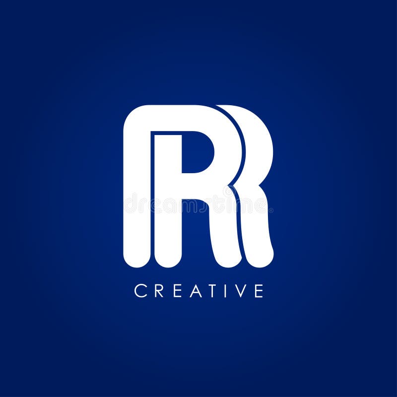 Double `RR` Logo. the Design Consists of only One Continuous Line that ...