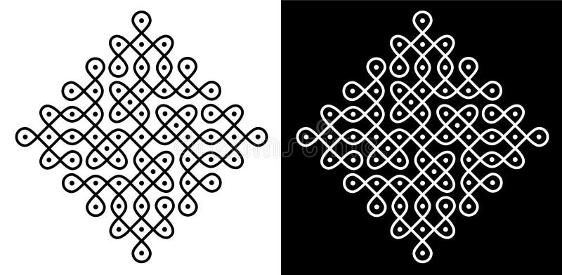 Indian Traditional and Cultural Rangoli, Kolam or Mandala Design ...