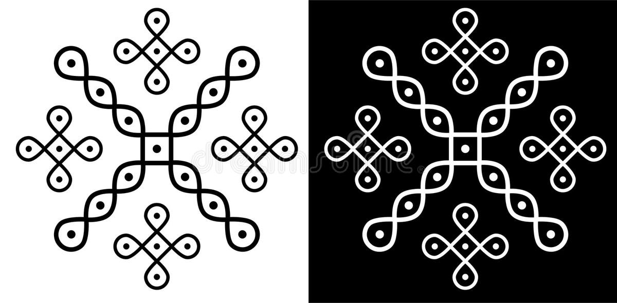Kolam Designs Stock Illustrations – 811 Kolam Designs Stock ...