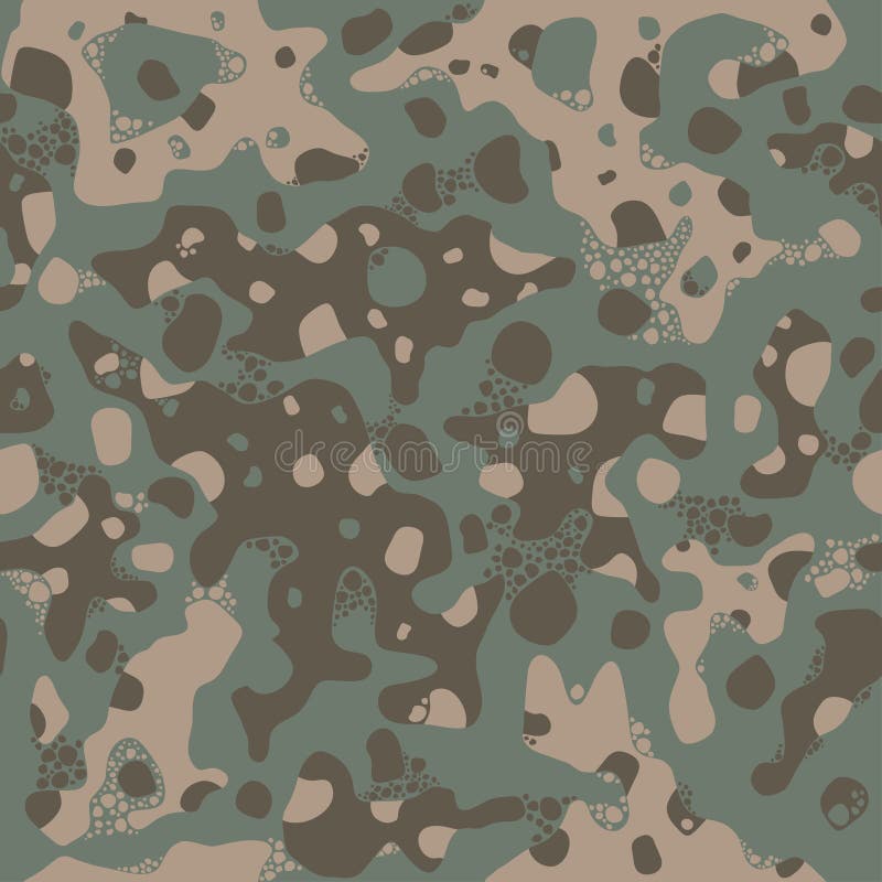 Bubbles Shape Camouflage. Hunting Military Style Clothing Background ...