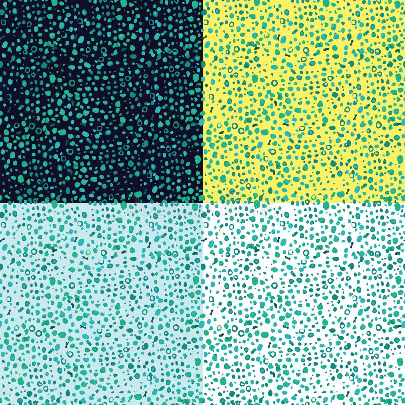 Dotted Pattern Pallet -four Patterns in Different Background Colors for ...