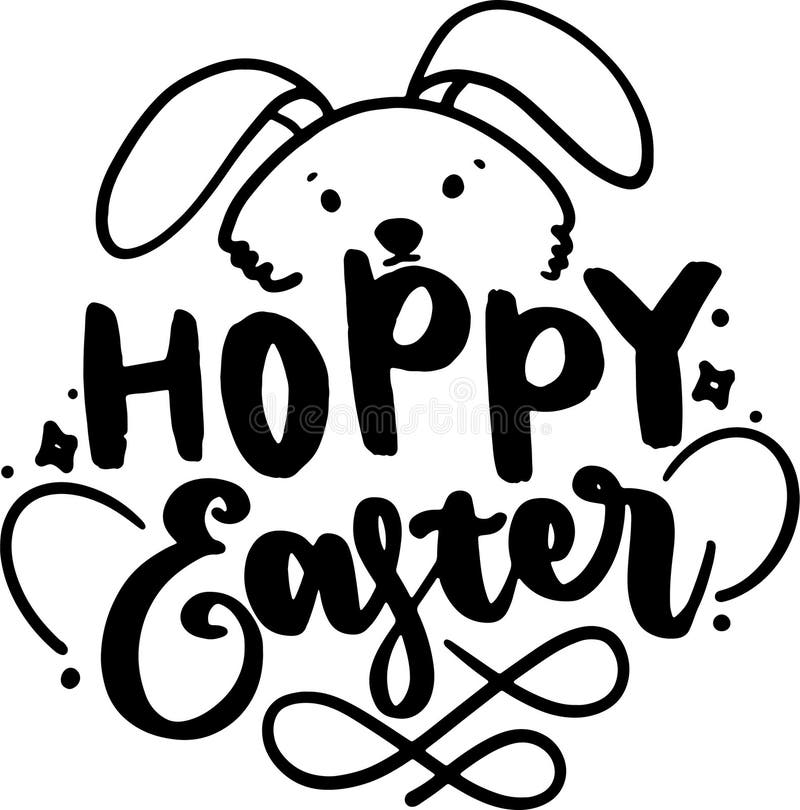 Hoppy Easter 1 stock vector. Illustration of april, green - 534417