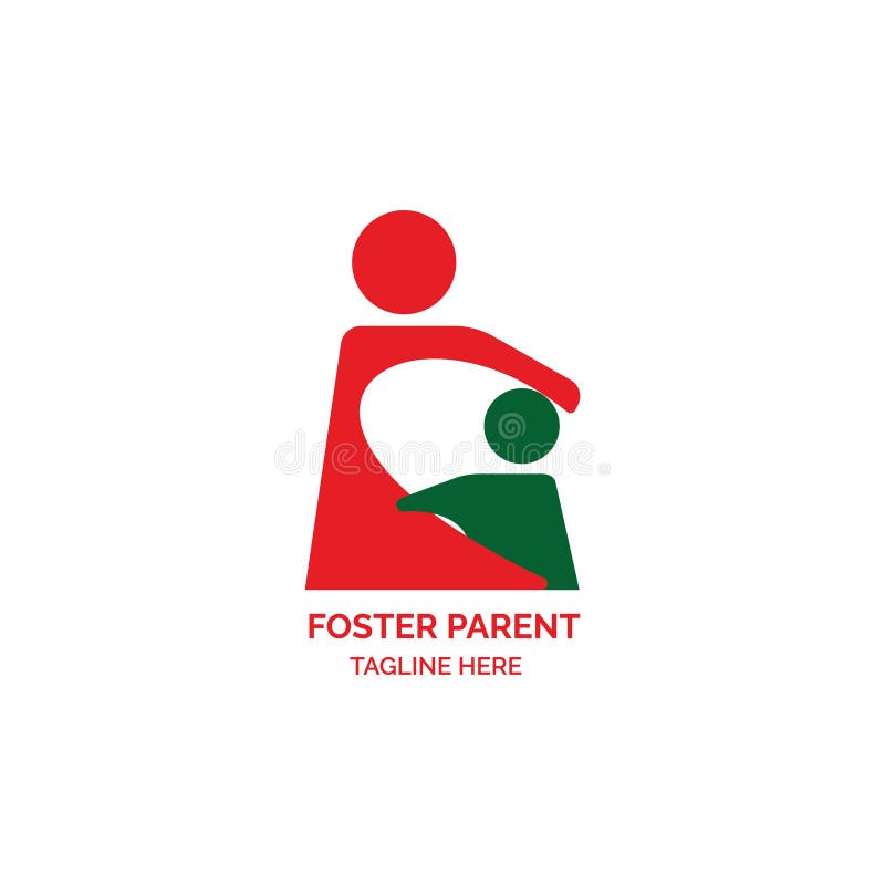 The foster parent logo stock vector. Illustration of children - 221071554