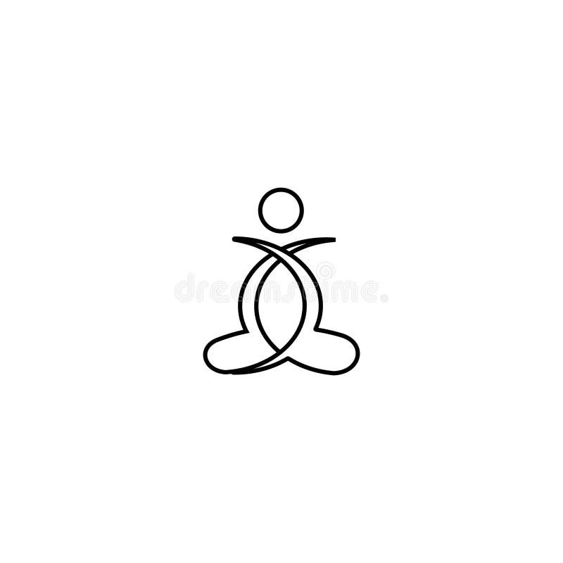 People Meditating Logo Template Design. Meditation Icon Stock Vector ...
