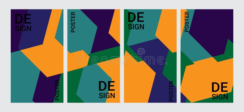 Colorful Creative Geometry Poster and Cover Design Template Stock ...