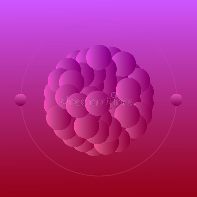 Atom Illustration Graphic Vector Stock Vector - Illustration of ...