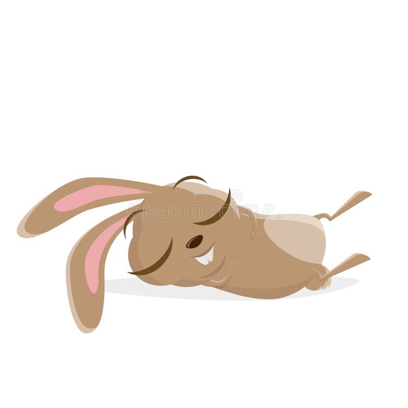 Tired Rabbit stock vector. Illustration of hare, boredom - 43859809