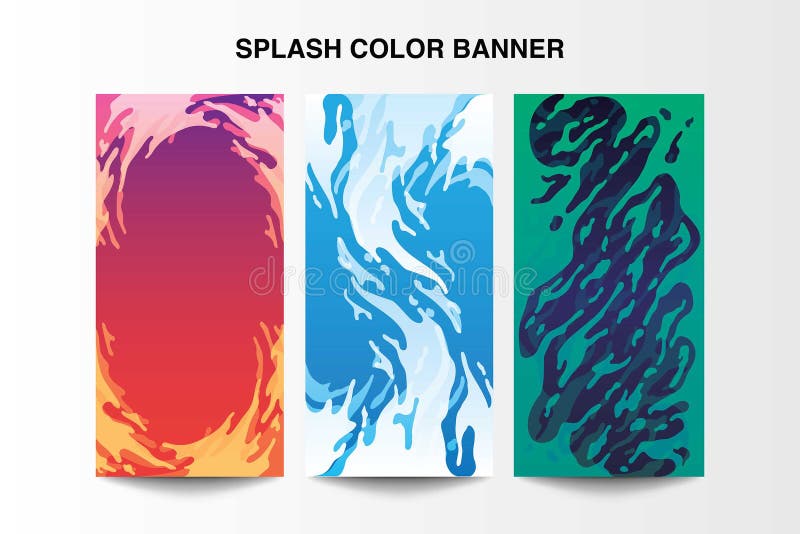 Abstract Splash Color Banner Idea Stock Vector - Illustration of color ...