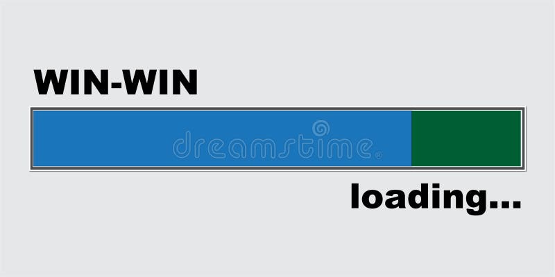 Win win loading on grey stock image. Illustration of slow - 221326293