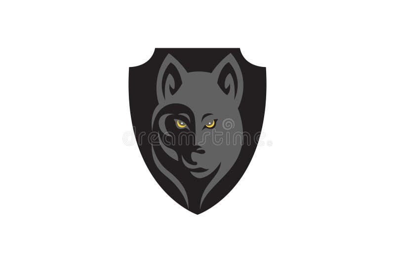 Wolf Shield Logo. Wolf Security Shield Logo Design Concept Template ...