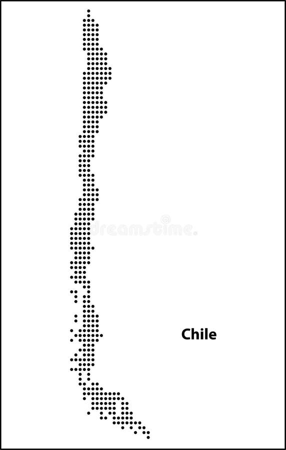 Halftone Chile Map stock vector. Illustration of pixel - 119033877