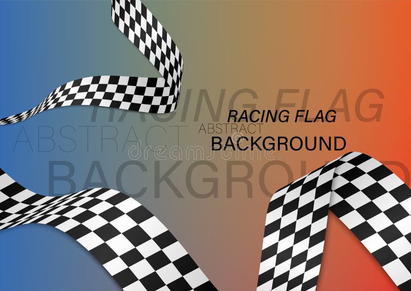 Checkered flag wave design stock illustration. Illustration of ...