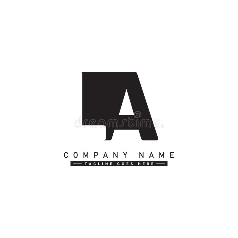 Initial Letter LA Logo â€“ Simple Business Logo in Minimal Style Stock ...
