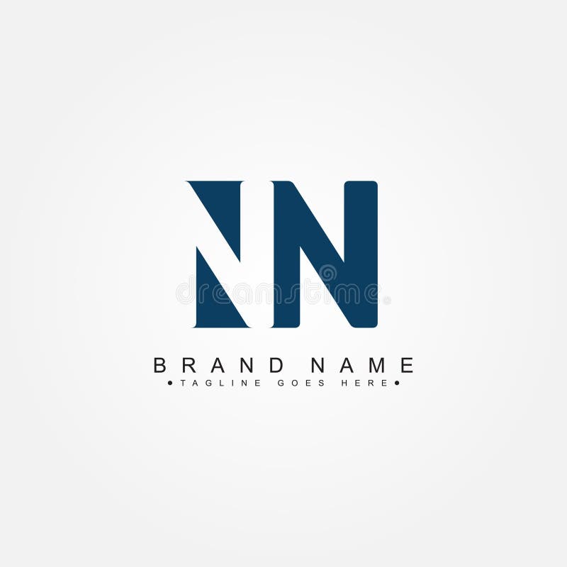 Initial Letter NN Logo â€“ Simple Business Logo in Minimal Style Stock ...