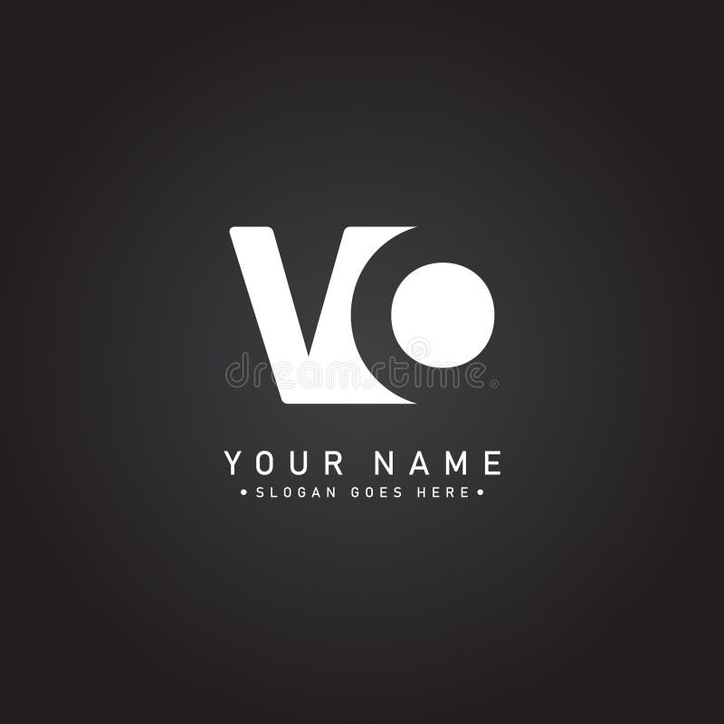 Initial Letter VO Logo â€“ Simple Business Logo in Minimal Style Stock ...