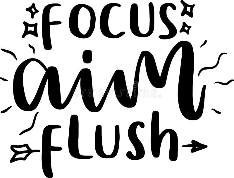 Focus Aim Flush stock vector. Illustration of decor - 221470463
