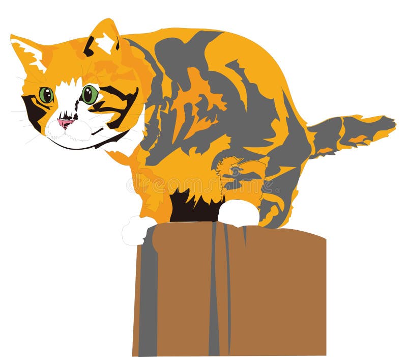 Cat Watch Animal Vector Illustration Transparent Background Stock ...