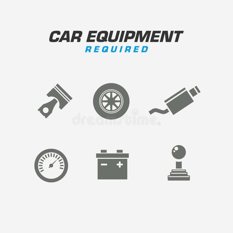 Car Icon for Print or for Banner in Workshop Stock Vector ...