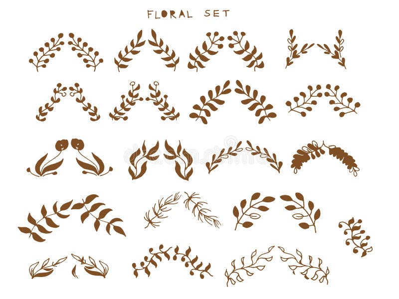 Twigs Florets Stock Illustrations – 17 Twigs Florets Stock ...