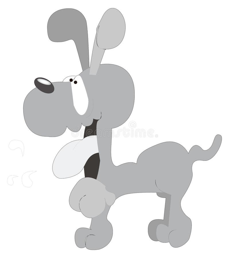 Funny dog barking stock vector. Illustration of hostile - 23221646