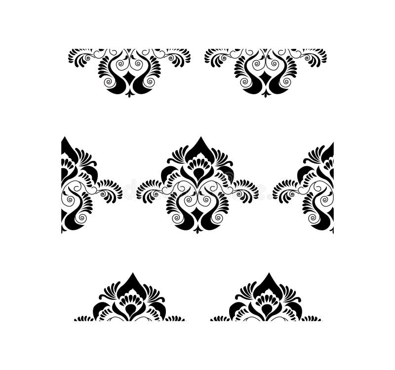 Alpona Border Stock Illustrations – 767 Alpona Border Stock ...