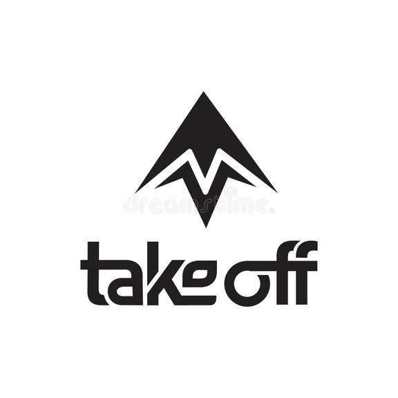 Take off logo stock vector. Illustration of identity - 221720996
