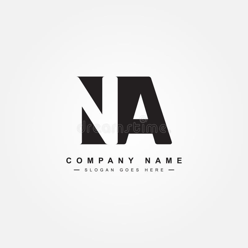 Initial Letter NA Logo - Minimal Business Logo Stock Vector ...