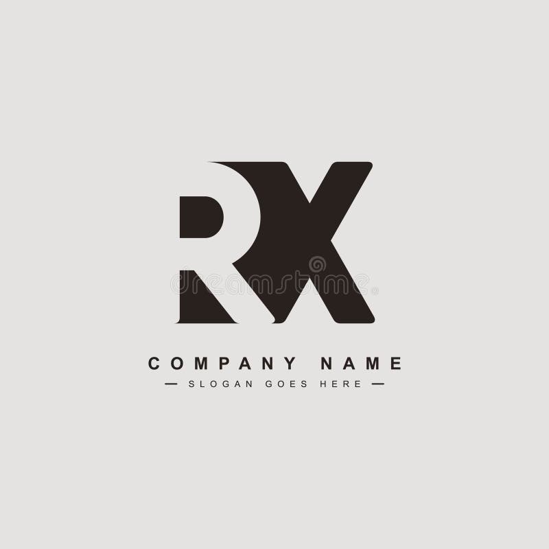 Initial Letter RX Logo - Simple Business Logo Stock Vector ...