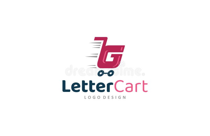 Shopping Cart Letter G Logo Stock Vector - Illustration of marketing ...