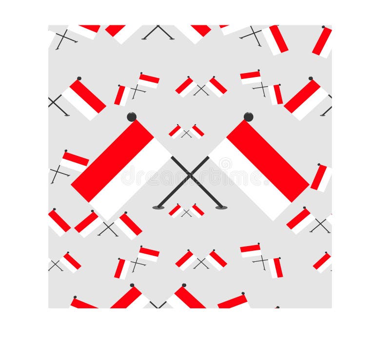 Vector Illustration of Indonesian Pattern Flags Stock Vector ...