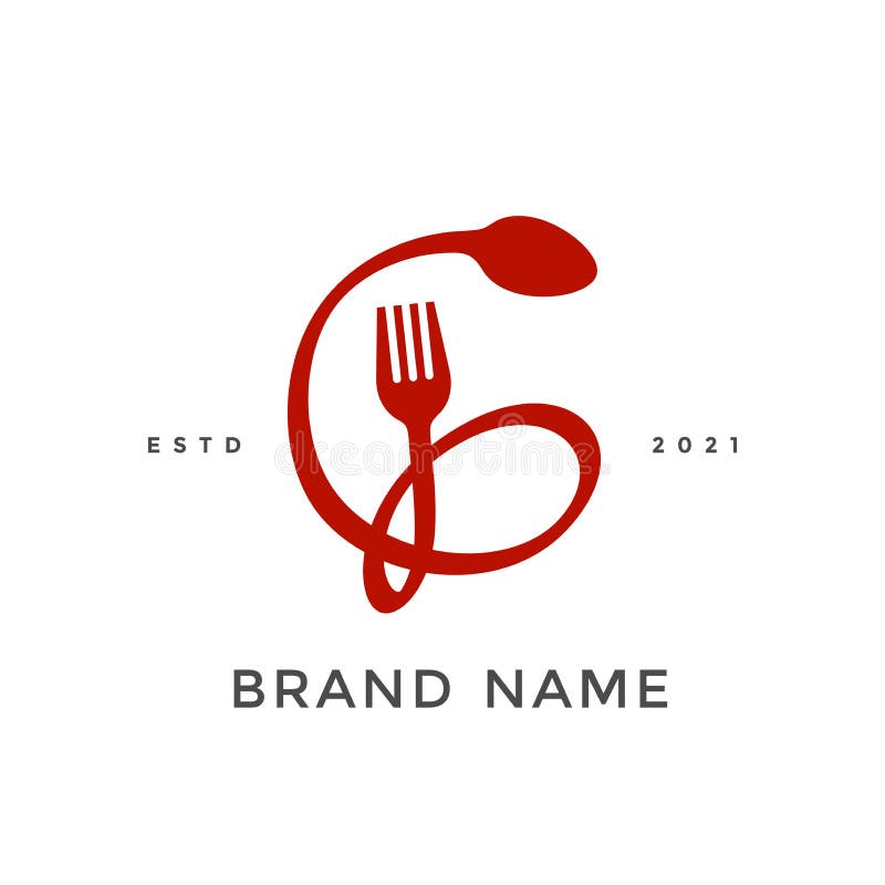 Initial W Fork and Spoon Logo Stock Illustration - Illustration of meal ...