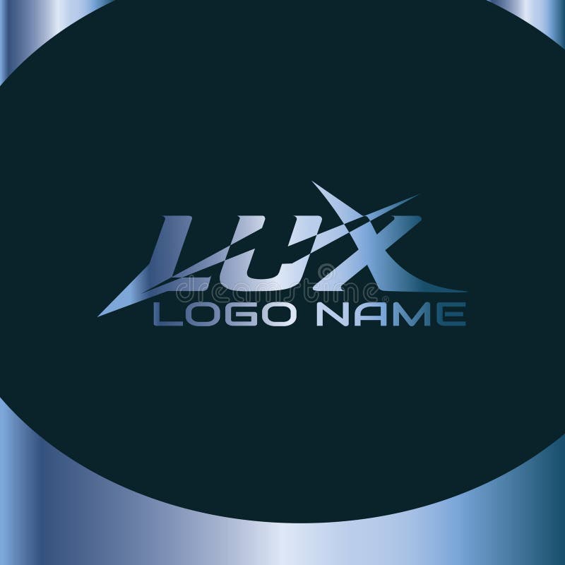 LUX sporty letter logo stock vector. Illustration of classic - 222075143