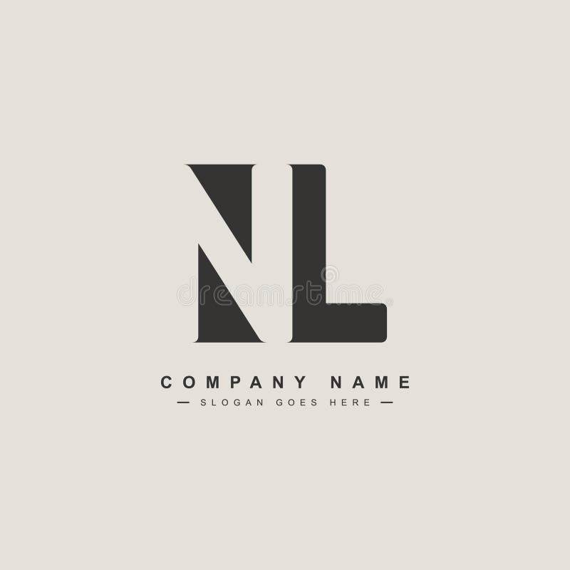 Initial Letter NL Logo - Simple Business Logo for Alphabet N and L ...