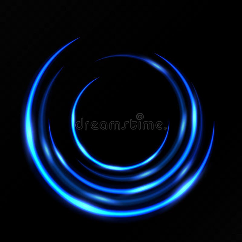 Blue circle light effect stock vector. Illustration of blue - 222614529