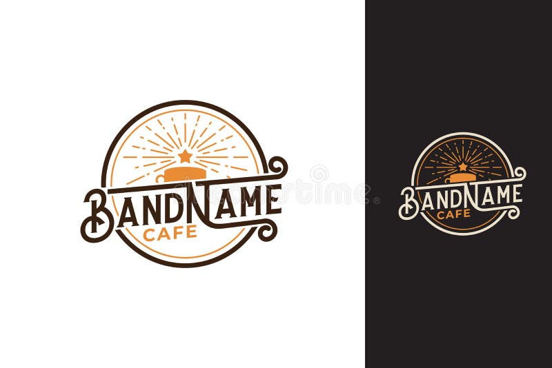 Morning Cafe Logo Vector Graphics 3 Stock Vector - Illustration of icon ...