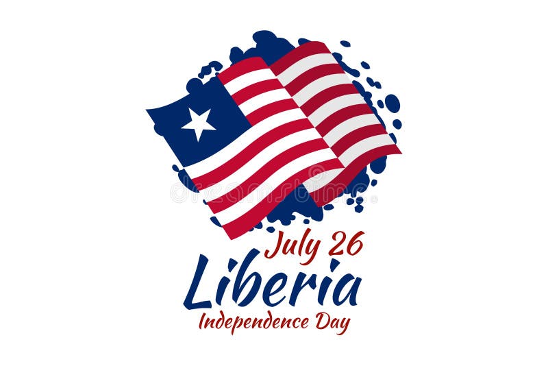 July 26, Independence Day of Liberia Vector Illustration. Stock Vector ...
