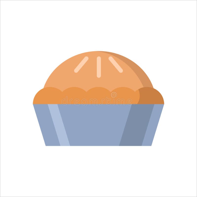 Pie Icon, Flat Icon Vector Illustration Isolated on White Background ...