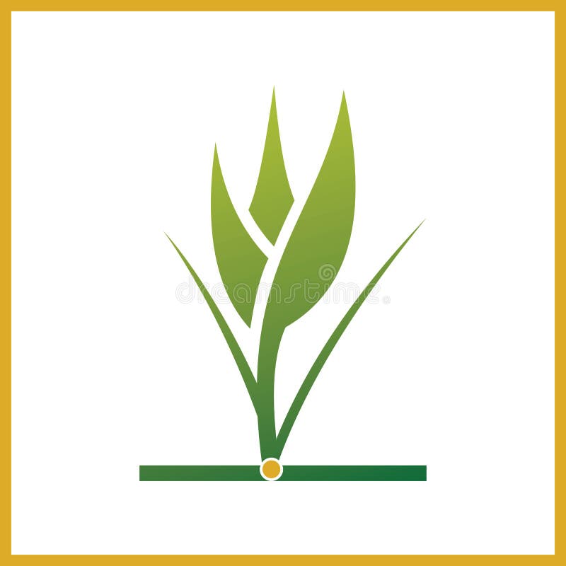 Planting Seed Sprout in Ground. Symbol Grow Sapling. Green Fresh Plant ...