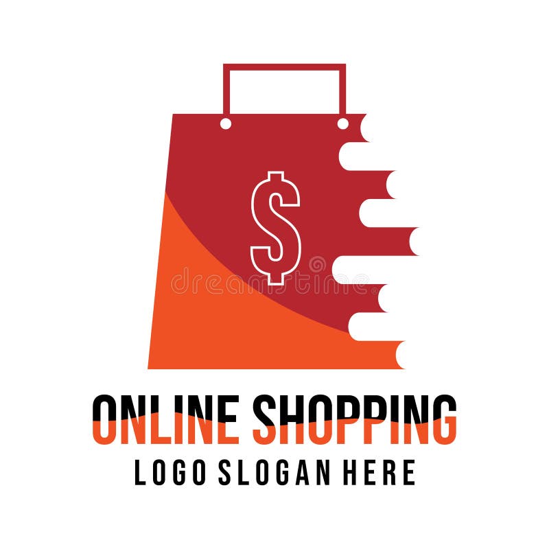 Creative Online Shop Logo Vector Icon Stock Vector - Illustration of ...
