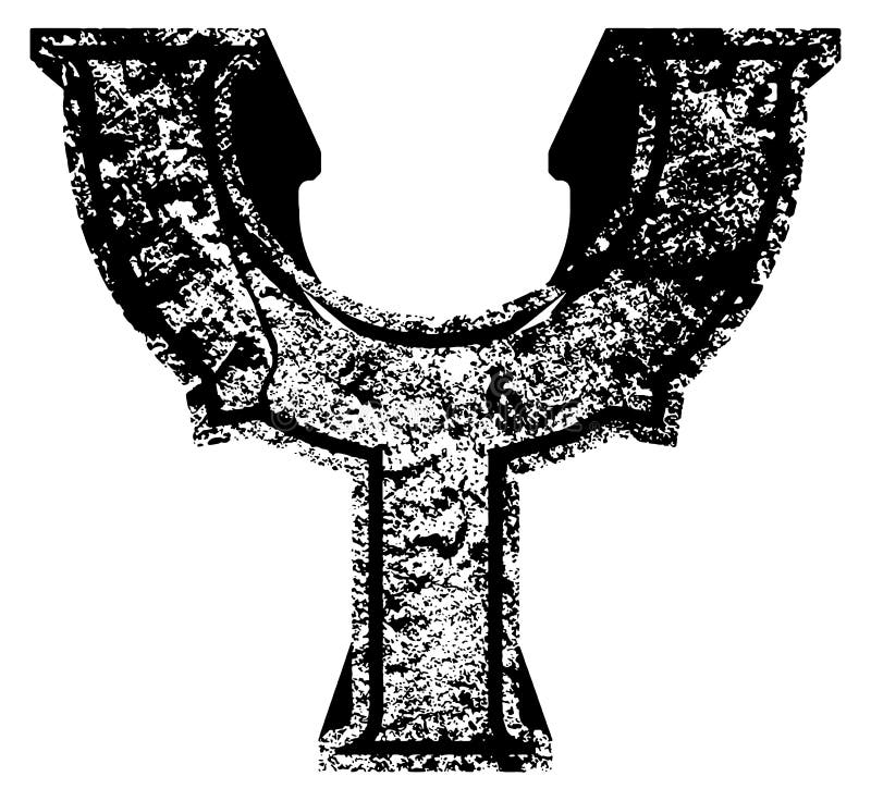 Concrete Arc Letter.Art Font. Stock Vector - Illustration of stone ...