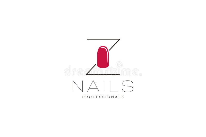 Initial Letter Z with Nails Logo. Vector Icon Business Sign Template ...