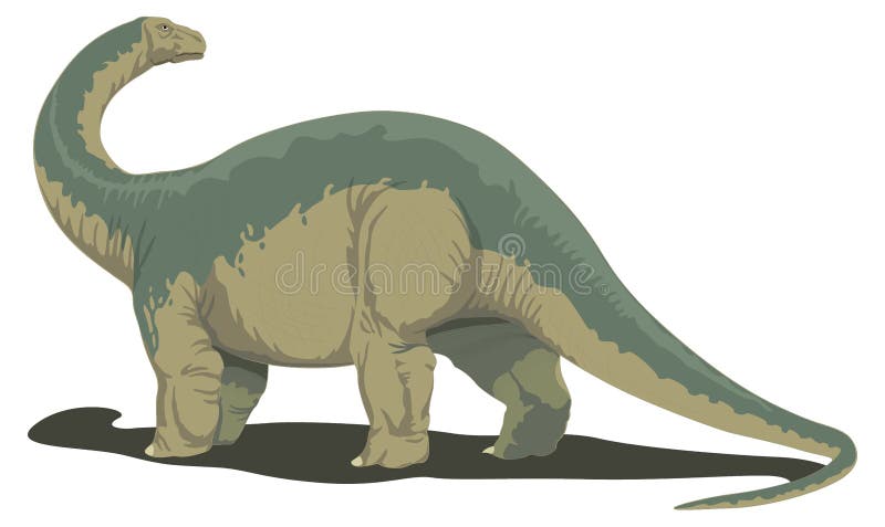 Brontosaurus Dinosaur Ancient Vector Illustration Transparent ...
