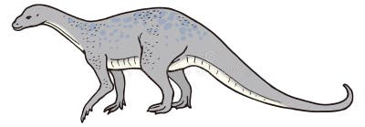 Tenontosaurus Dinosaur Ancient Vector Illustration Transparent ...