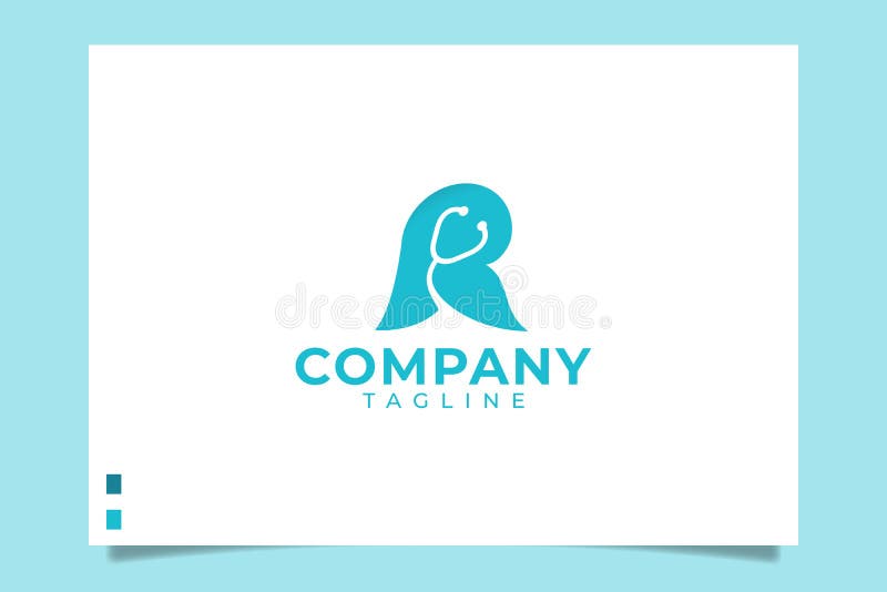 Letter R medical logo stock vector. Illustration of digital - 223408670