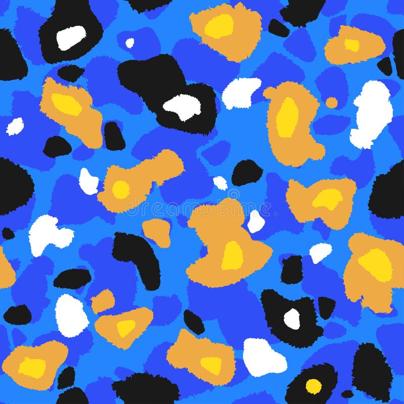Abstract Seamless Spotted Pattern. Organic Shaped Speck Pattern for ...